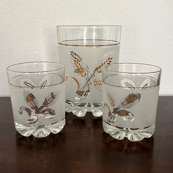 None | Dining | Vintage Italian Covetro Glass Ice Bucket With 2matching ...